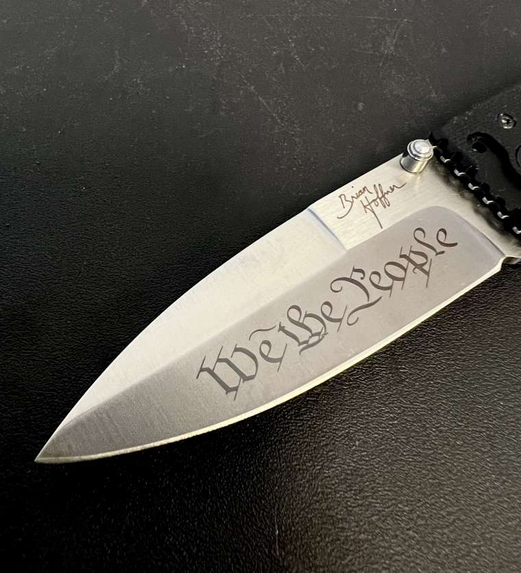 Hoffner Knife Blade Engraving, Custom Lettering, One Side Of Knife ...