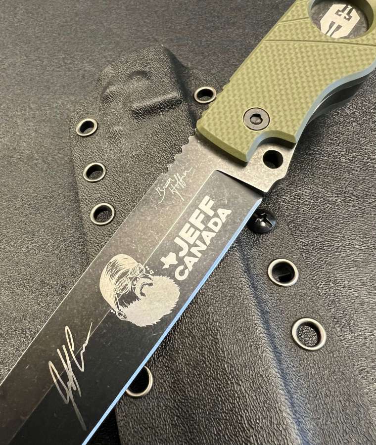 Jeff Canada Collection Edition Knives | Laser Engraved